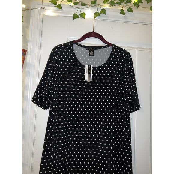Grace Elements | Dresses | New Grace Elements Womens Black White Polka ...